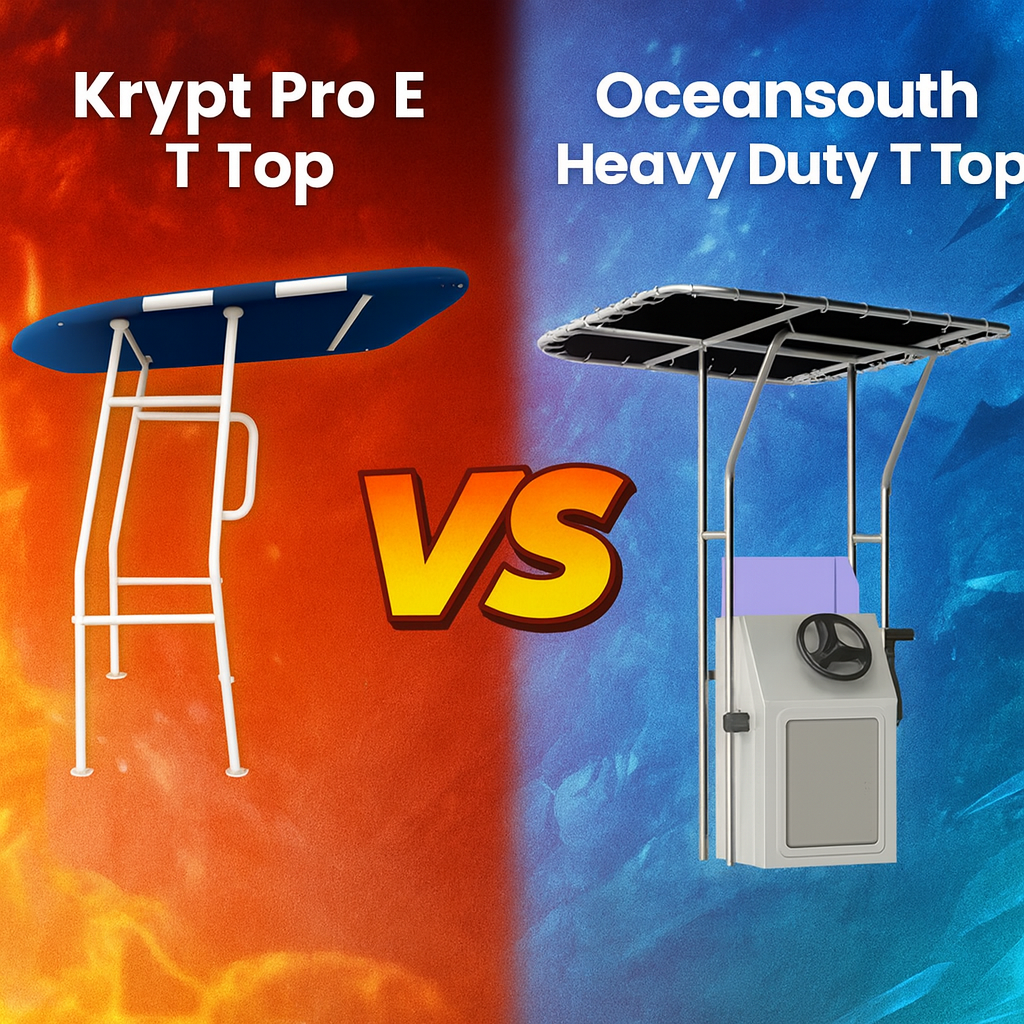 Krypt Pro E T Top vs Oceansouth Heavy Duty T Top Deck Mount: Why Krypt ...