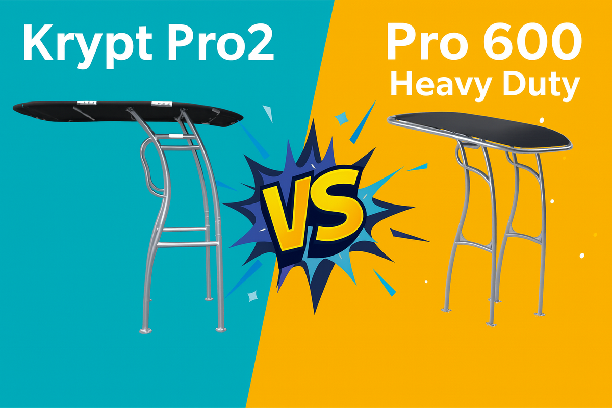 Why Boat Owners Choose The Krypt Pro2 T-Top Over The Pro 600 Heavy Dut ...